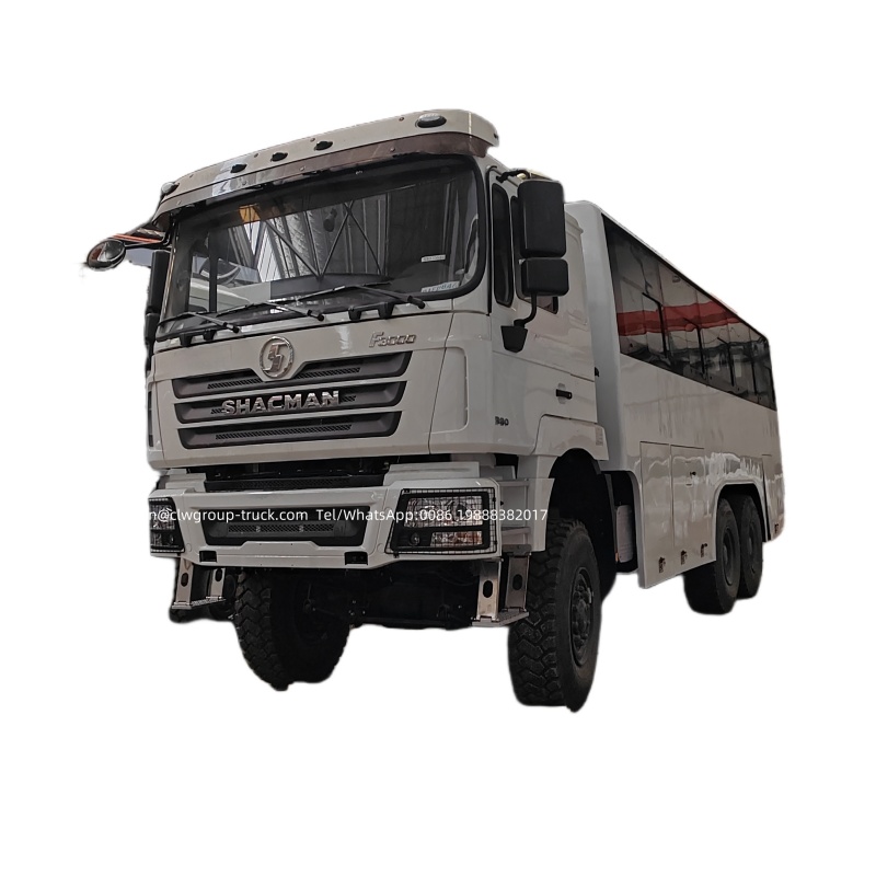 Shacman 6x6 military transport off road bus soldies army box van truck