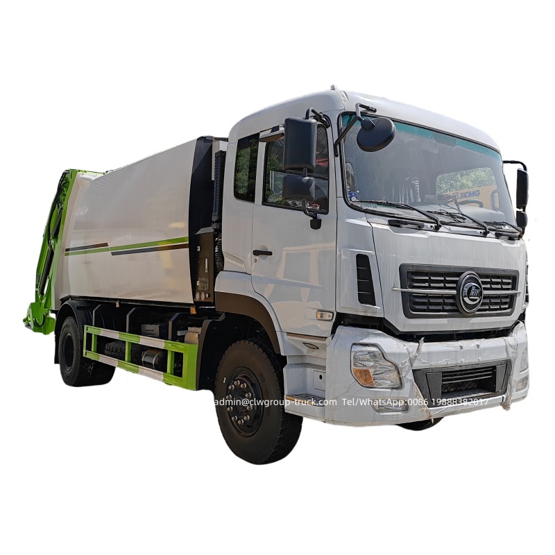 Dongfeng rear loader container collector compacting trash garbage