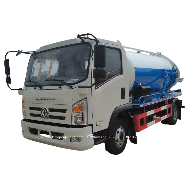 dongfeng 5000l sewer cleaning truck for sewage collection truck