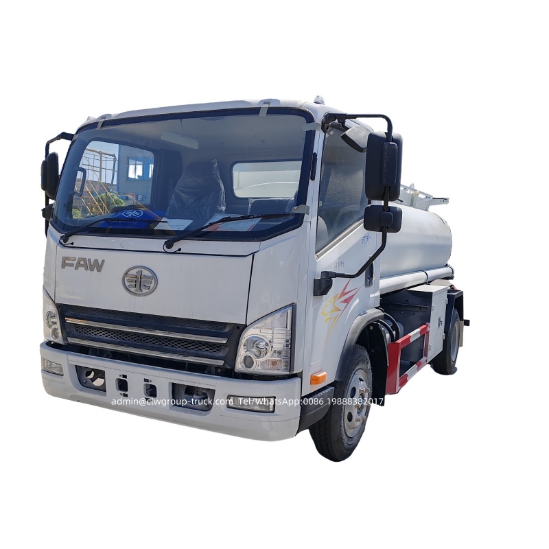 FAW 4x2 6wheeler 5000l oil diesel gasoline petrol bowser fuel truck
