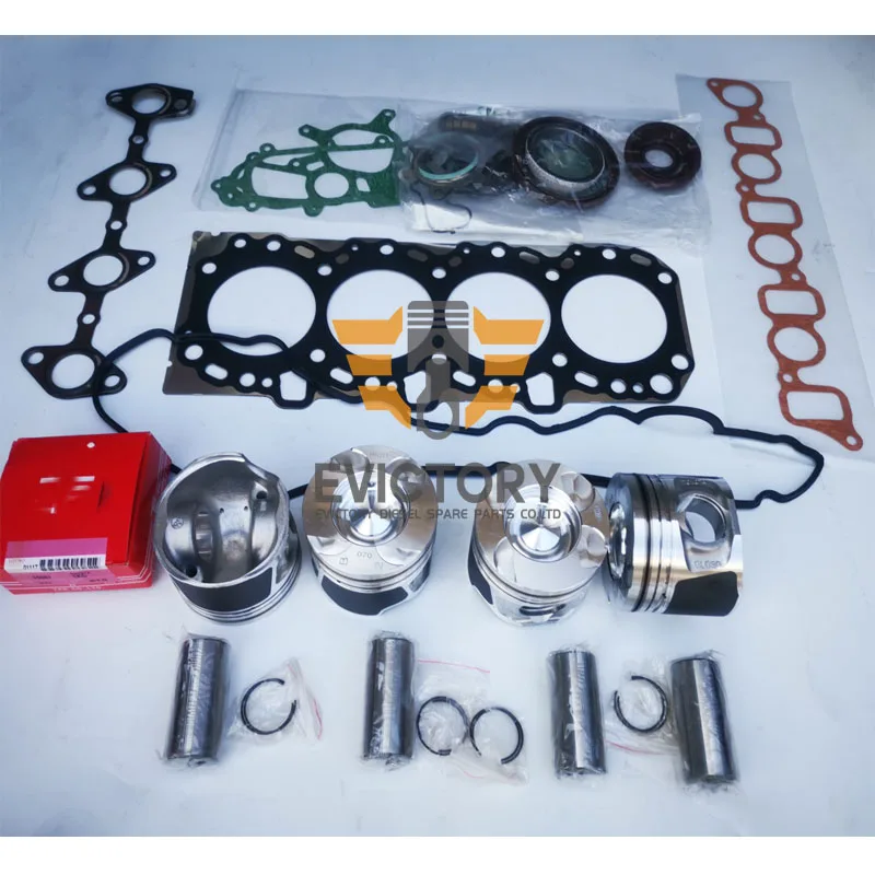 For Toyota Hilux Hiace 2KD 2KD-FTV Overhaul Rebuild Kit,Pistons, Rings ...