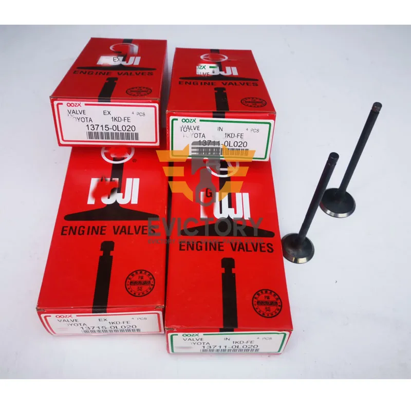 For TOYOTA 2Z overhaul rebuild kit valve + glow plug oil water pump ...