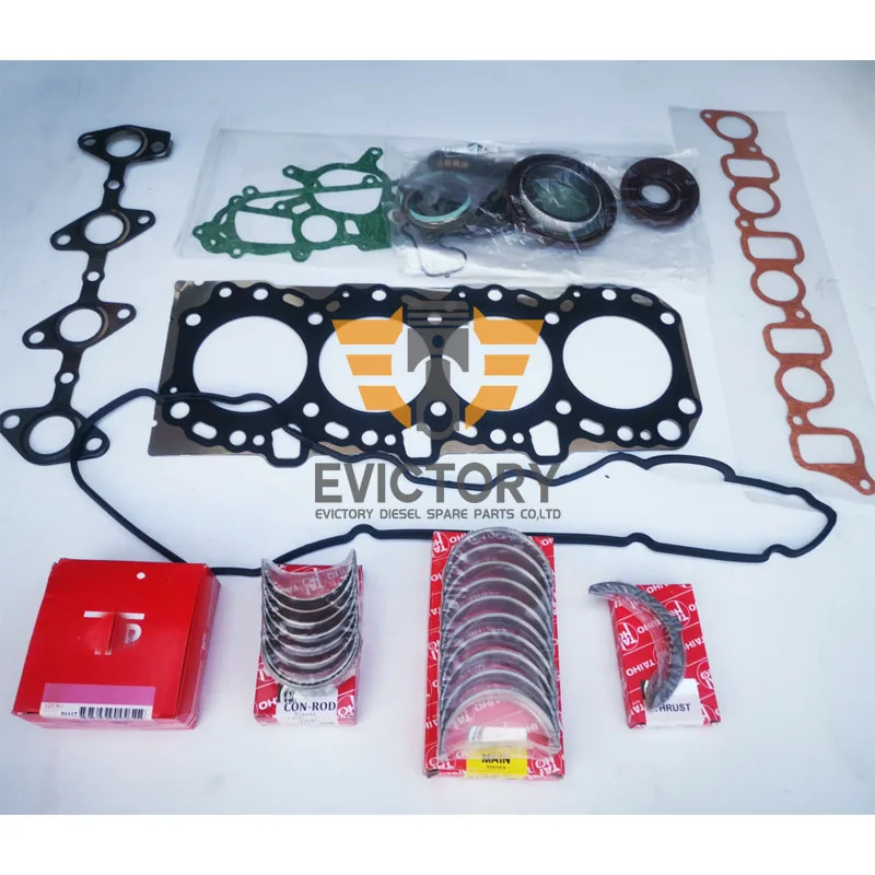 2KD 2KD-FTV full cylinder head gasket kit for Toyota Presen Hilux Hiace ...