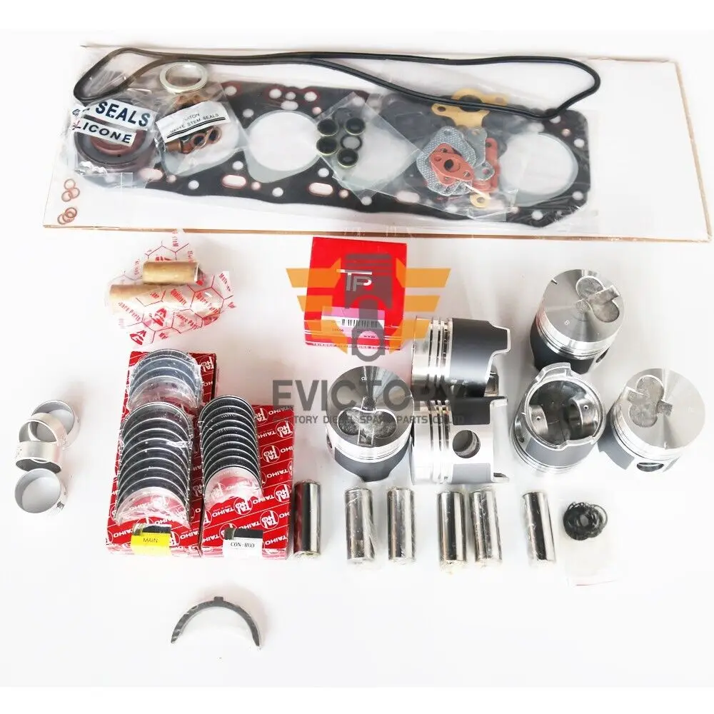 FOR TOYOTA 2H rebuild overhaul kit piston ring engine bearing gasket ...