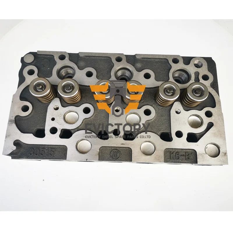 For kubota D1403 rebuild overhaul kit cylinder head complete + piston ring complete gasket kit ...