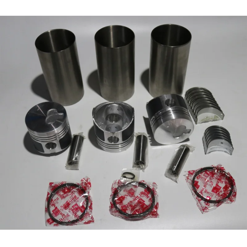 For MITSUBISHI K3M overhaul rebuild kit + valves+guides Case 1140 ...