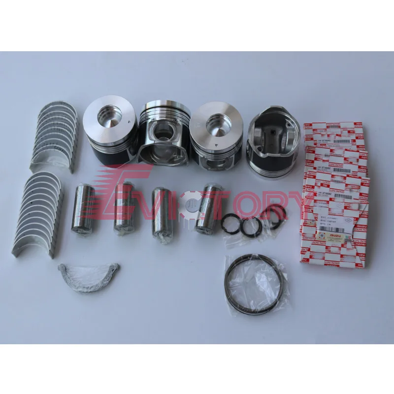 For ISUZU 4HF1T 4HF1-T rebuild kit piston ring head gasket bearing ...