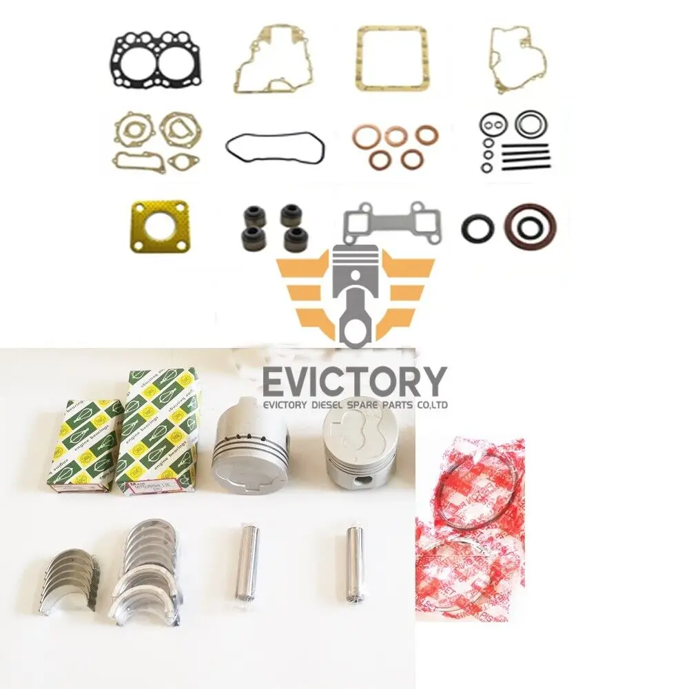 For MITSUBISHI L2E overhaul rebuild kit piston ring engine gasket ...