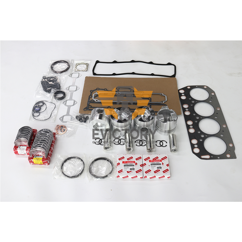 4TN100 4TN100E Overhaul Rebuild Kit For Yanmar Engine