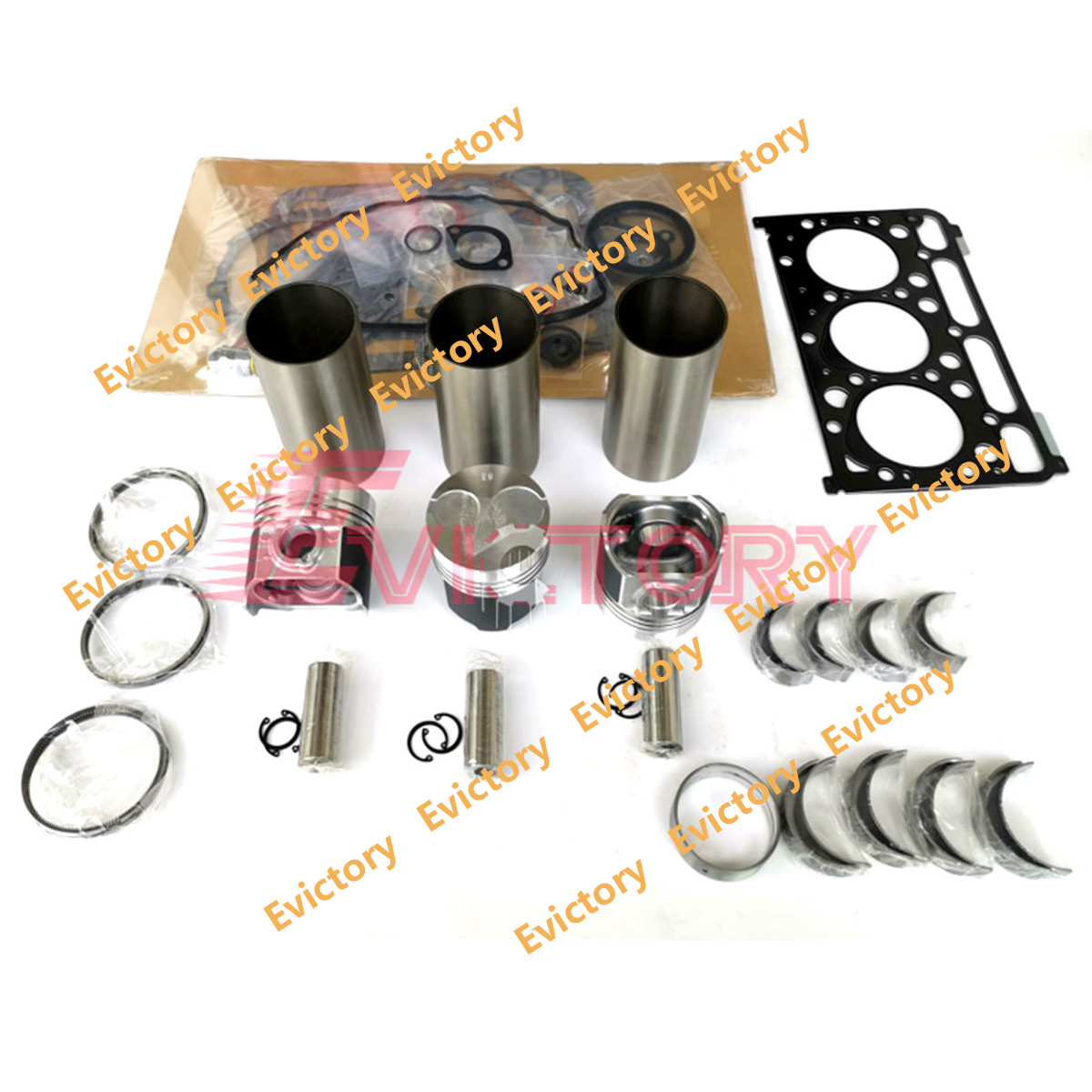 D1503 Overhaul Rebuild Kit KX91-3 L2900 L3000 For Kubota