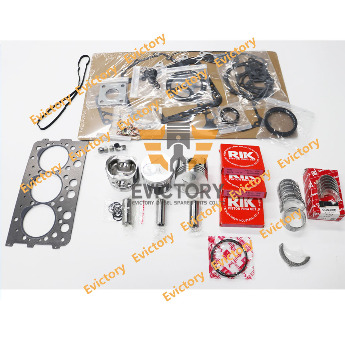 D782 D782-E Overhaul Rebuild Kit For Kubota