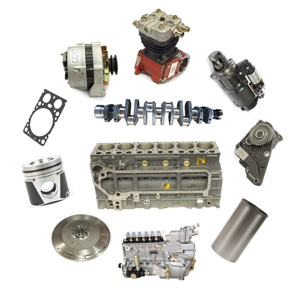 Sinotruck Howo Truck Crankshaft Cylinder Head Block Starter Engine ...