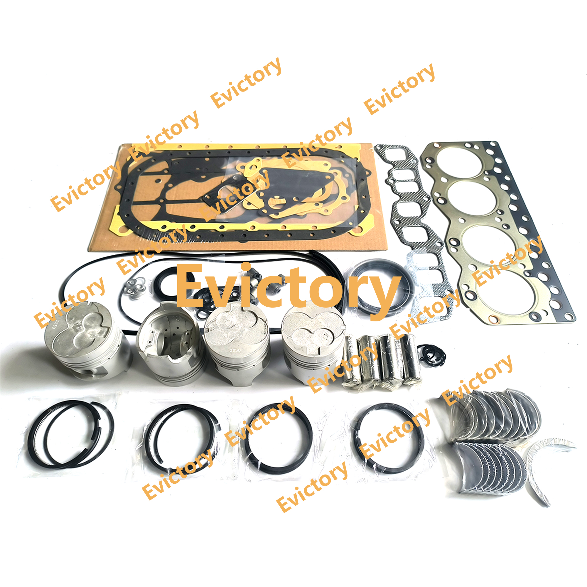 For ISUZU C190 Engine Overhaul Kits - Piston Kit + Full Gasket Kits ...