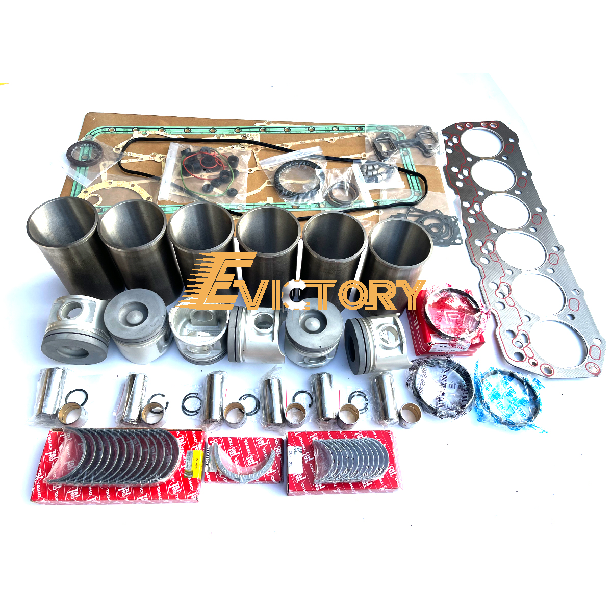 6-Cylinders 13Z Engine Overhaul Rebuild Kit for Toyota Forklift ...
