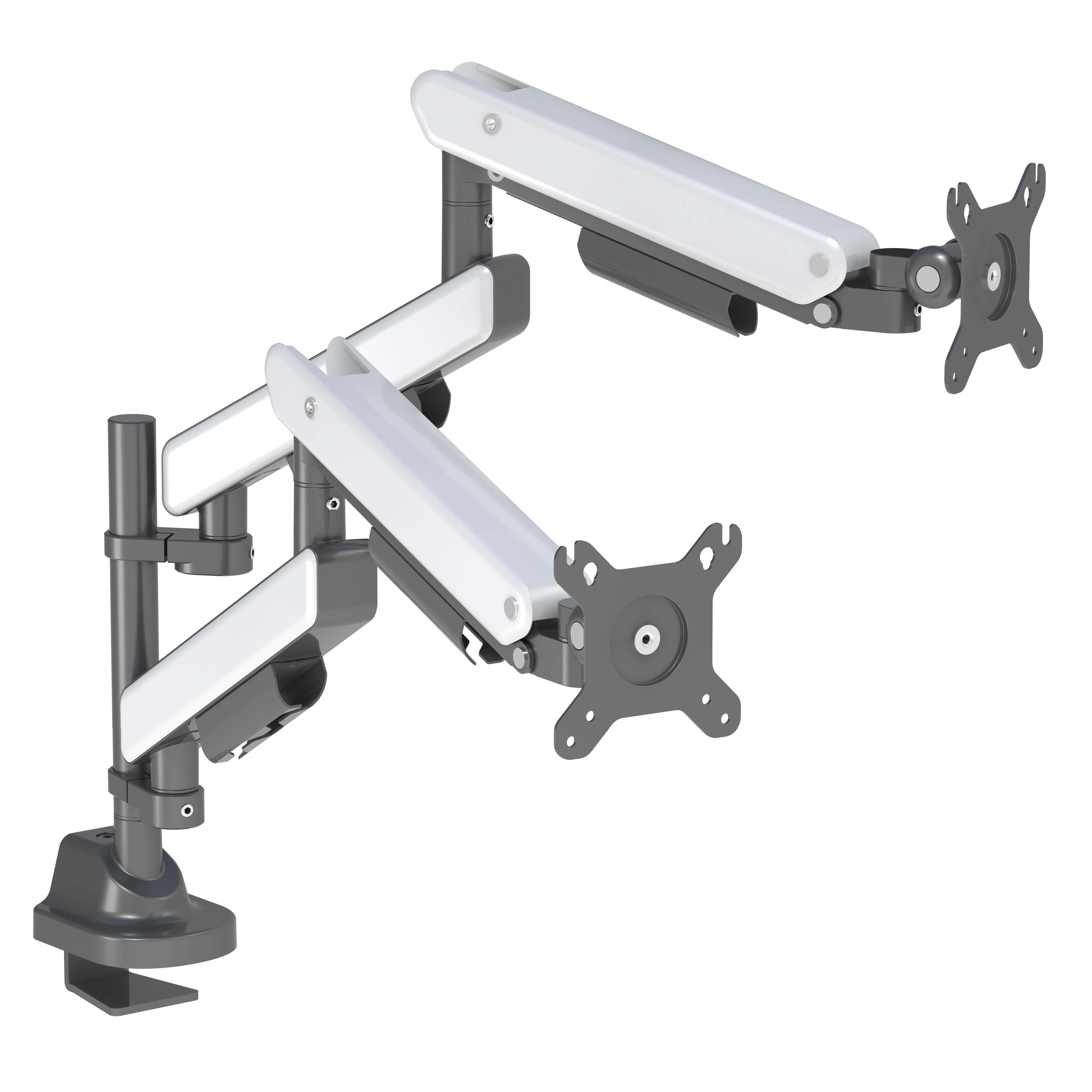 Gas Spring Monitor Arm for Gaming & Office | Height Adjustable, VESA ...