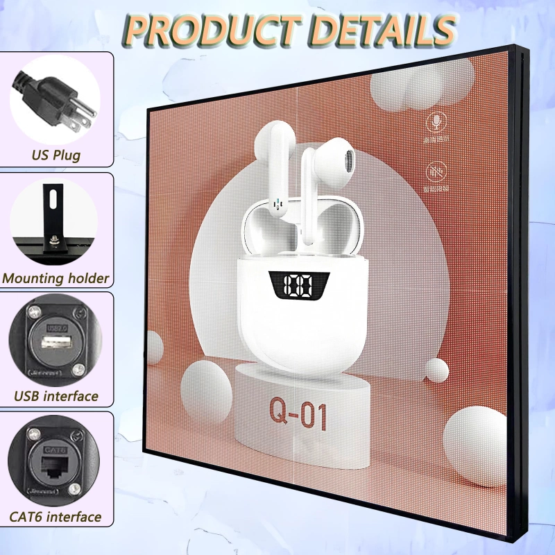 Outdoor P4 40''x40'' High Definition LED Advertising Sign - Full Color ...