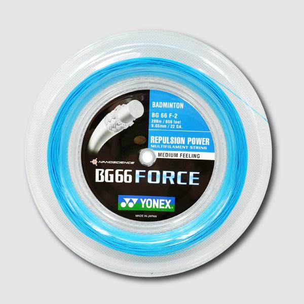 YONEX STRING BG66Force Cyan (200m Coil)