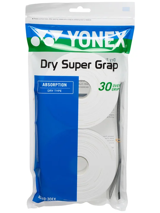 YONEX DRY SUPER GRAP (30 WRAPS) (AC149-30EX) White Color