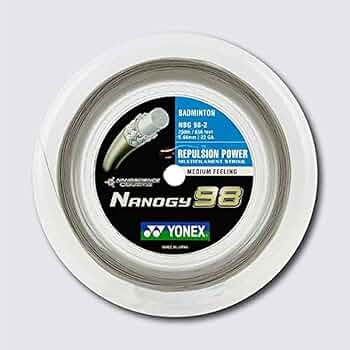 YONEX STRING Nanogy NBG 98 Silver Grey (200m Coil)