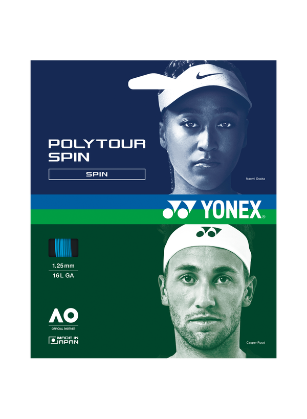 YONEX Poly Tour Pro Spin 1.25/125 Tennis String Set-Cobalt