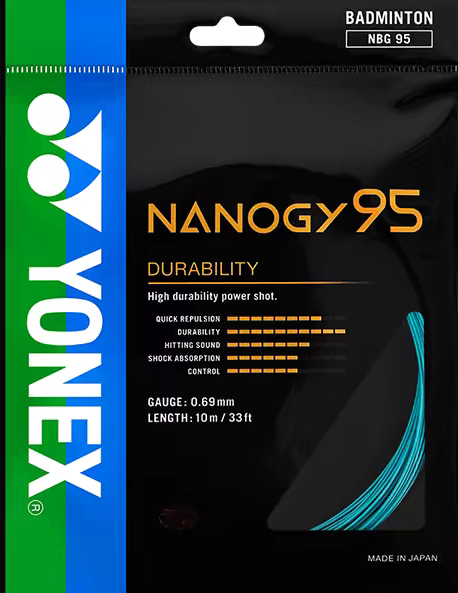 YONEX STRING Nanogy 95 Blue Green Single Package 10M
