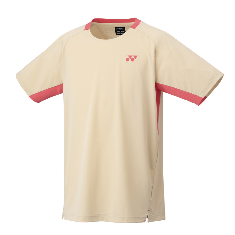 Yonex Unisex game shirt. 10622 Ice Beige made in Japan