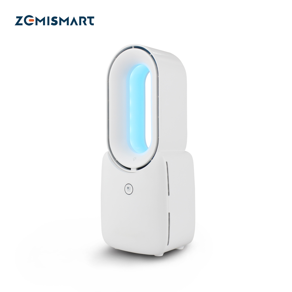 Tuya Smart No-blade Fan With Colorful Night Light Alexa Google Home ...