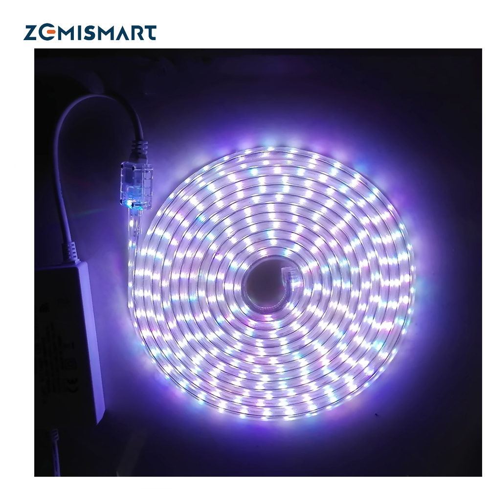 ZLL Zigbee Hight Voltage LED Controller and RGB LED Strip 10 Meter Compatible with Zemismart Hub ...