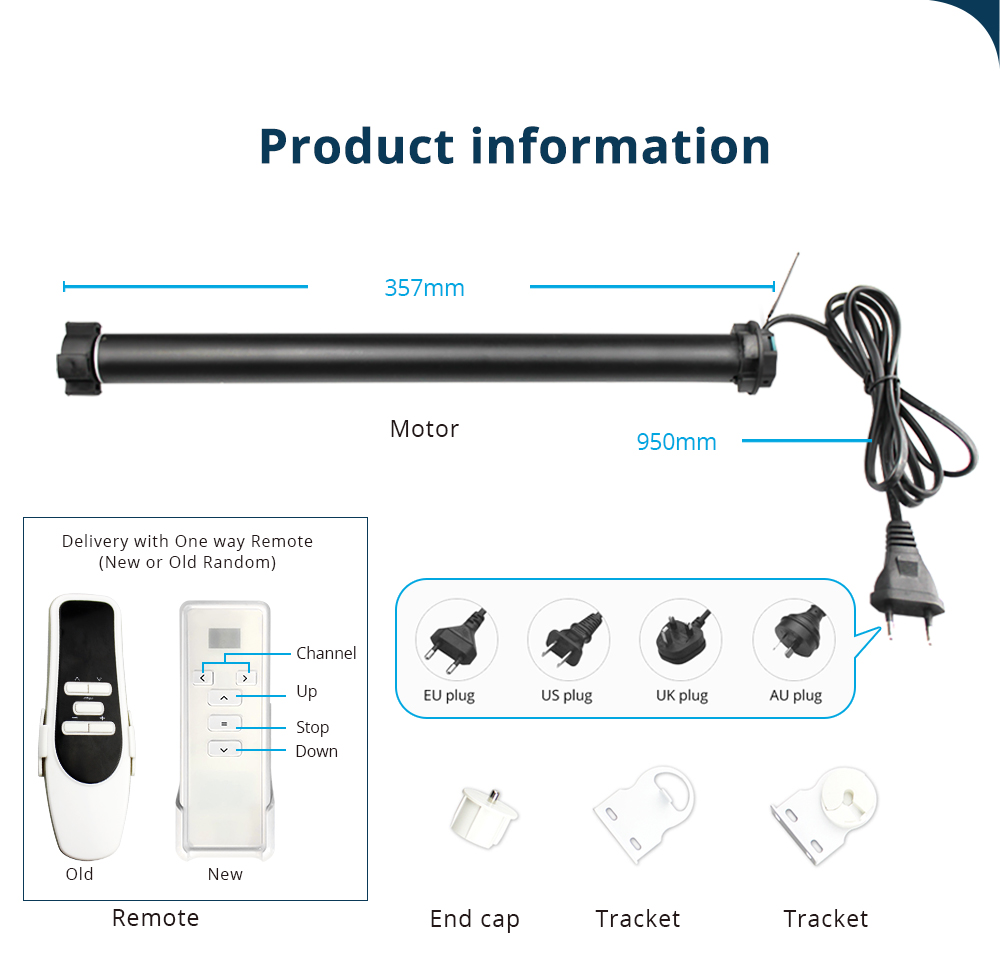 Zemisamrt WiFi Roller Shade Motor for 37mm Tube smart Life Alexa Google ...