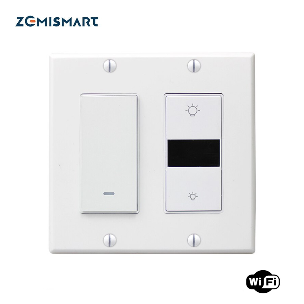 Smart Home Wall Light Switch Dimmer Switches 2 gangs Compatible with ...