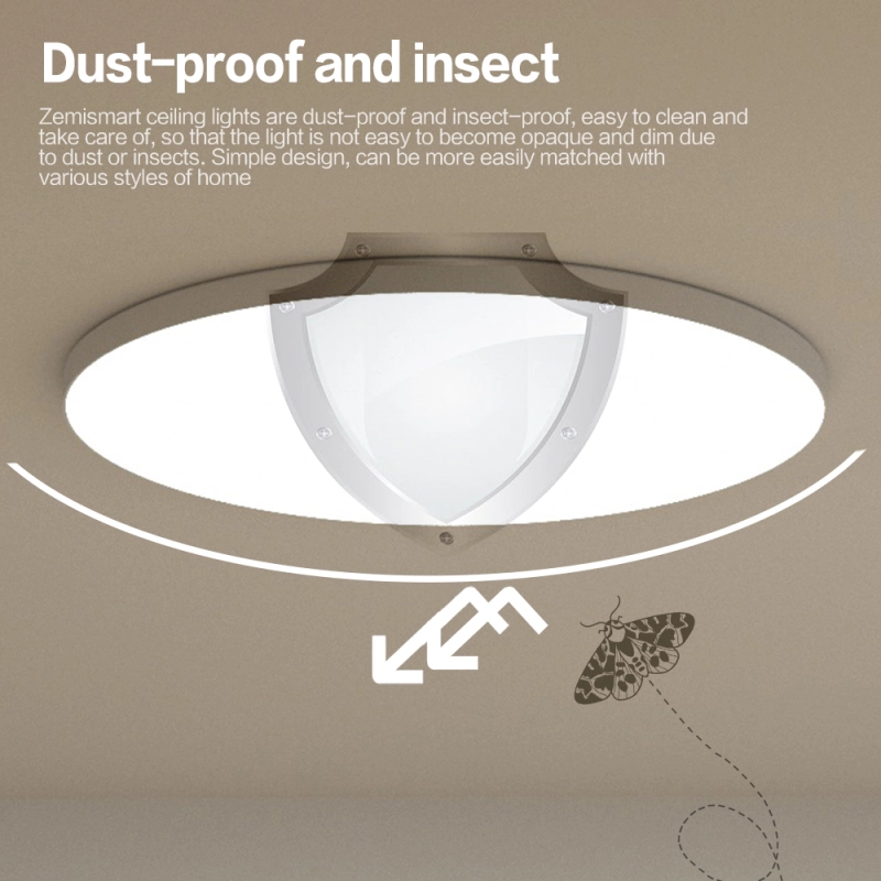 Zemismart Tuya Zigbee 24W Smart LED Ceiling Light RGBCW Bathroom Lamp ...