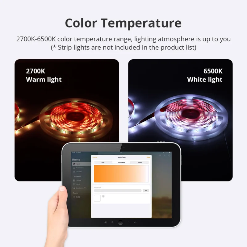 Zemismart Matter Over WiFi Led Strip Light Controller RGBCW Smart Led ...
