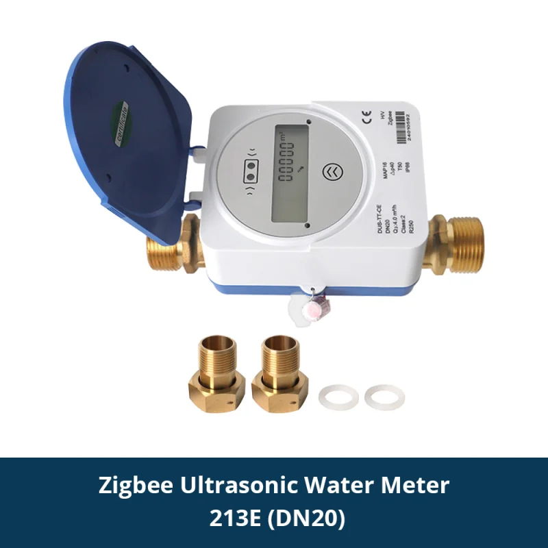 Zemismart Tuya Zigbee Smart Ultrasonic Water Meter IP68 LCD Digital ...