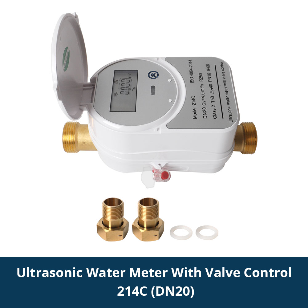 Zemismart Tuya Zigbee Smart Valve Ultrasonic Water Meter IP68 with LCD ...