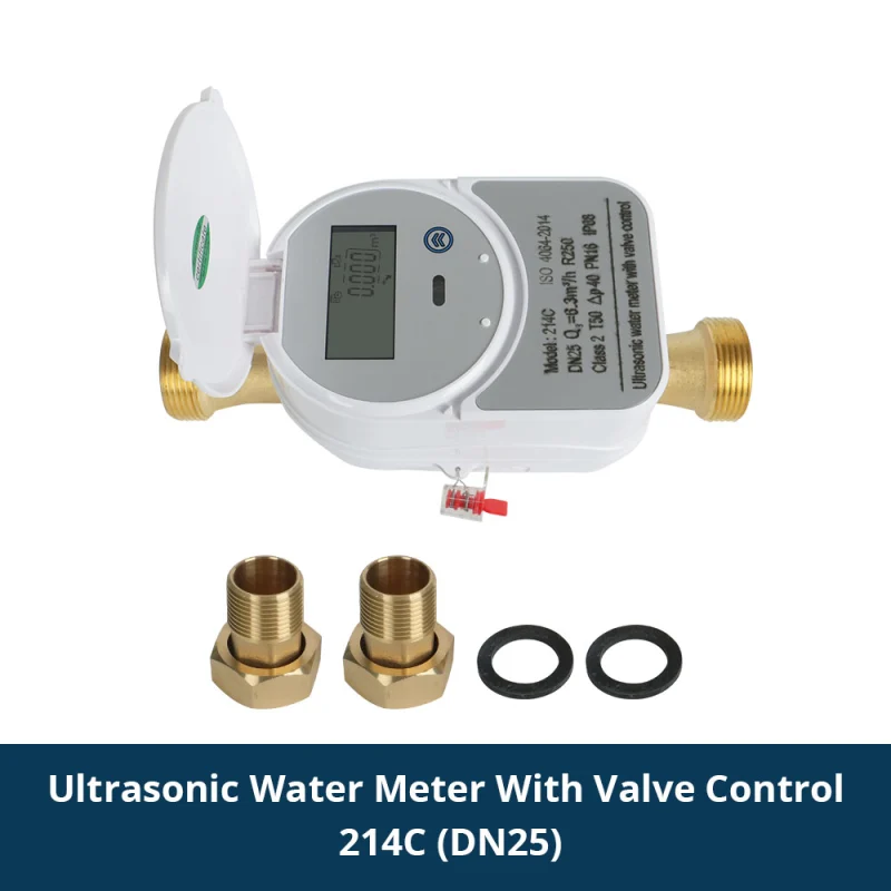 Zemismart Tuya Zigbee Smart Valve Ultrasonic Water Meter IP68 with LCD ...