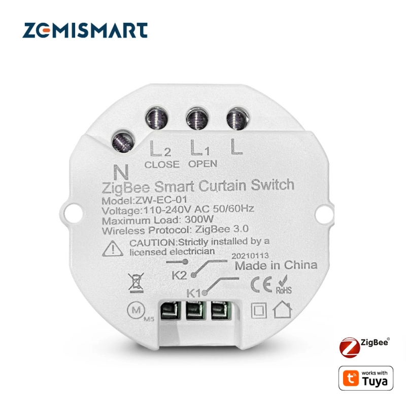 Zemismart Tuya Zigbee Curtain Module Alexa Google Home Control Smart ...