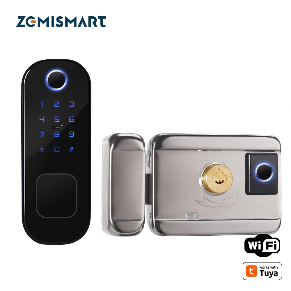 Zemismart Tuya WiFi Smart Lock Double Side Fingerprint Security Door ...