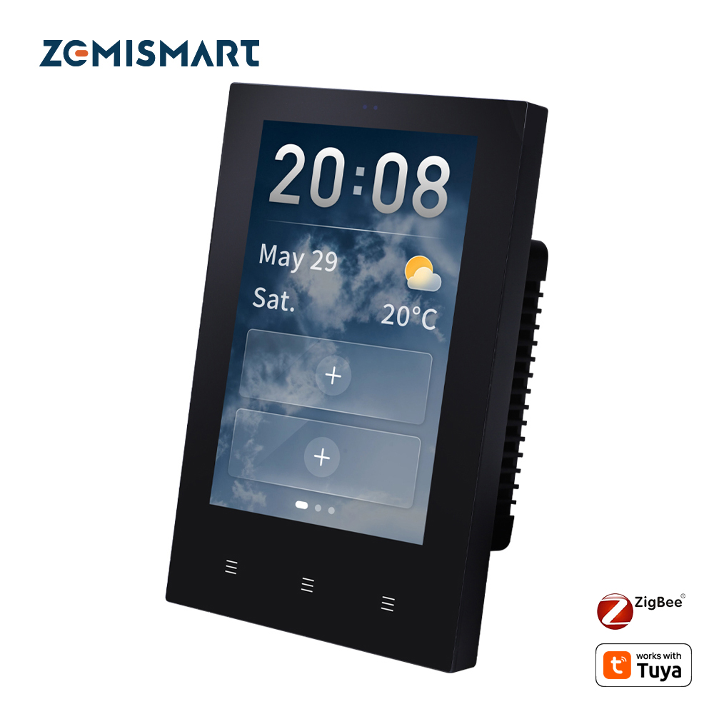 Zemismart Tuya Smart Central Control Touch Panel Built in Wireless Zigbee Hub US Multi-Control ...