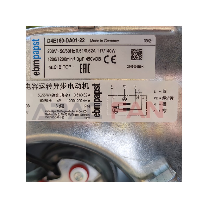 D4E160-DA01-22 ebm-papst