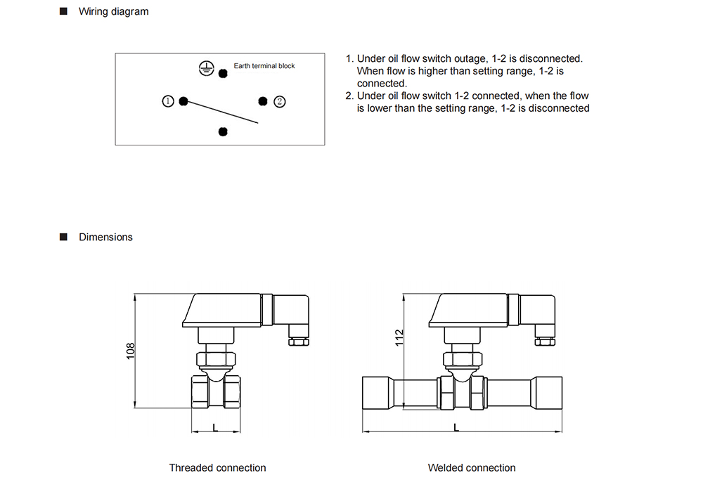 FSF SERIES FLOW SWITCHES