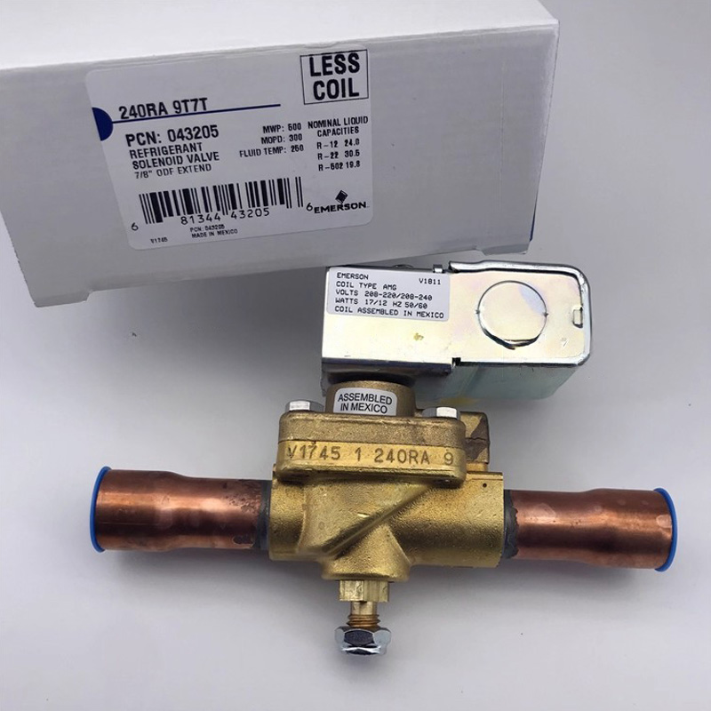 Original Emerson solenoid valve 240RA 9T7T, welded 7/8, solenoid valve ...