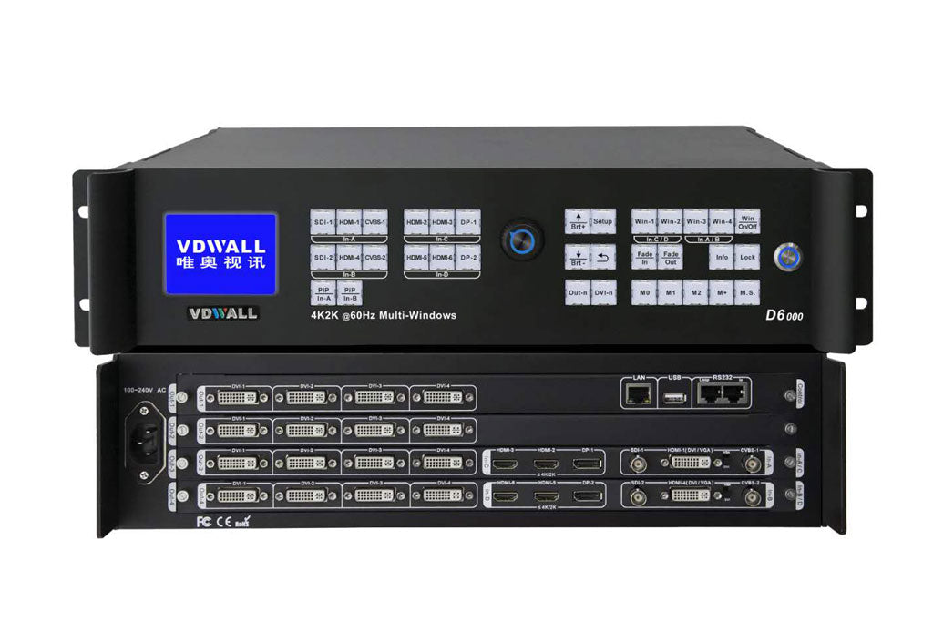 VDWALL D6000 4K Multi-Window Mosaic Processor 60HZ LED Video Wall Splicer,Home page