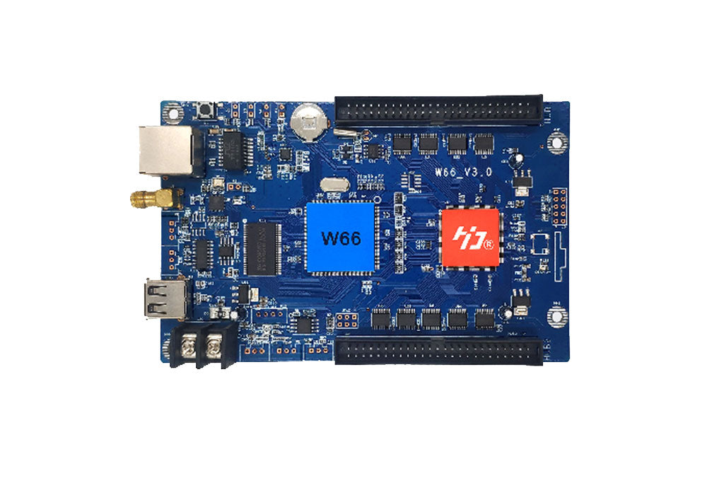 Huidu HD-W Series Wi-Fi Single-Daul Color LED Controller Card HD-W66 ...