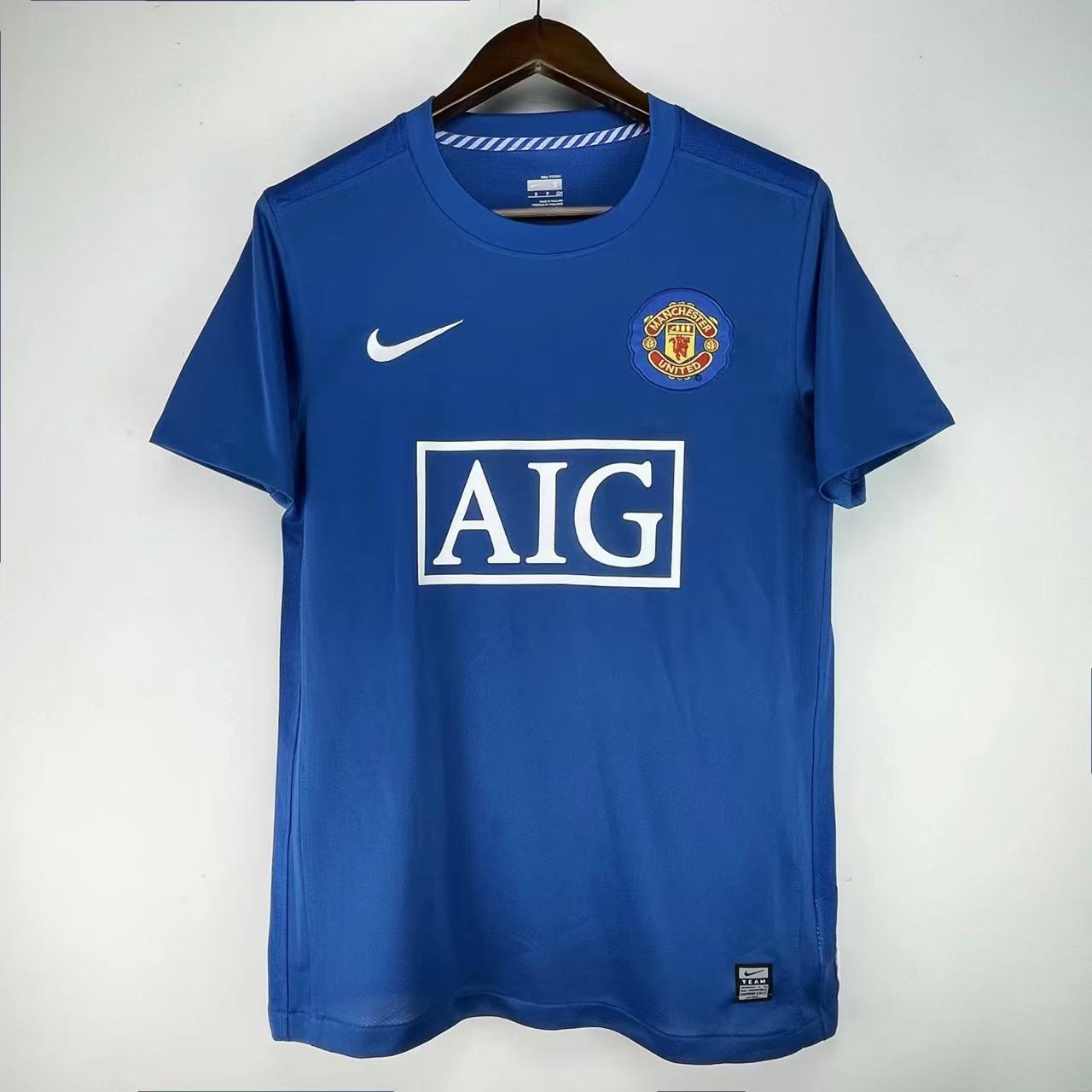 08-09 Manchester United away Retro jerseys blue