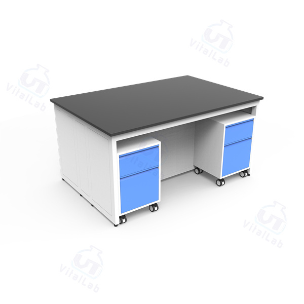 Modular Mobile Lab Bench H type - Fixed steel frame mobile cabinet