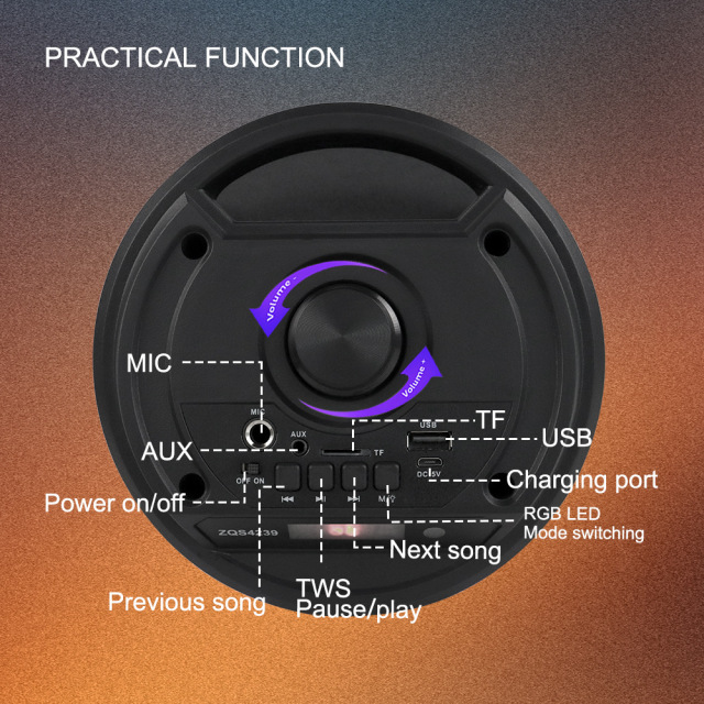 Double 4-inch Speaker Bluetooth Speaker Portable KTV with Microphone ...