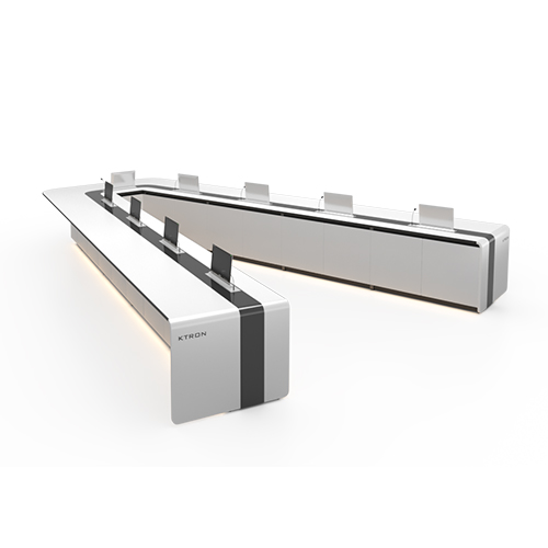 V-Shaped Meeting Room Table