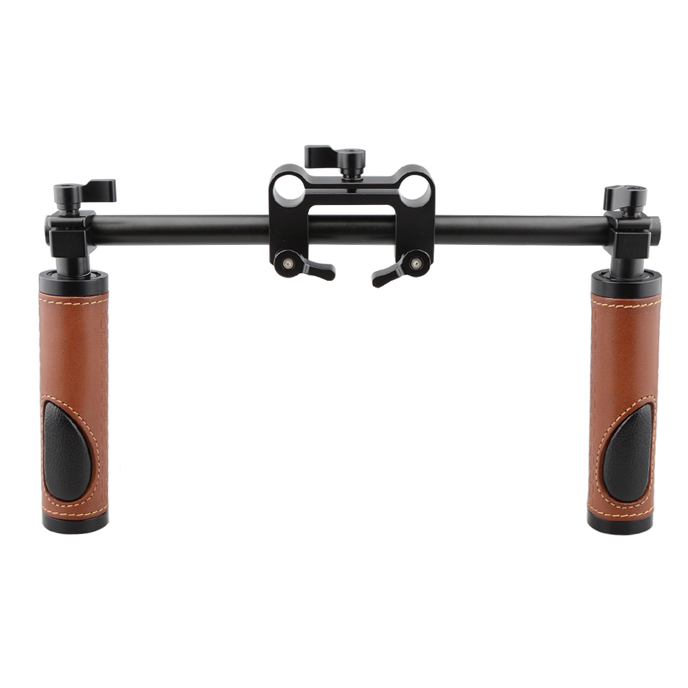 CAMVATE Handle Grips (Leather) Handlebar Support Kit for DSLR Camera ...
