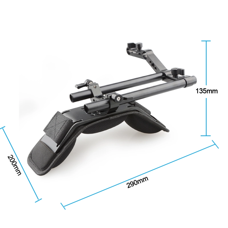 CAMVATE Shoulder Mount Kit for 15mm Rail Support Rig (Z Shaped ...