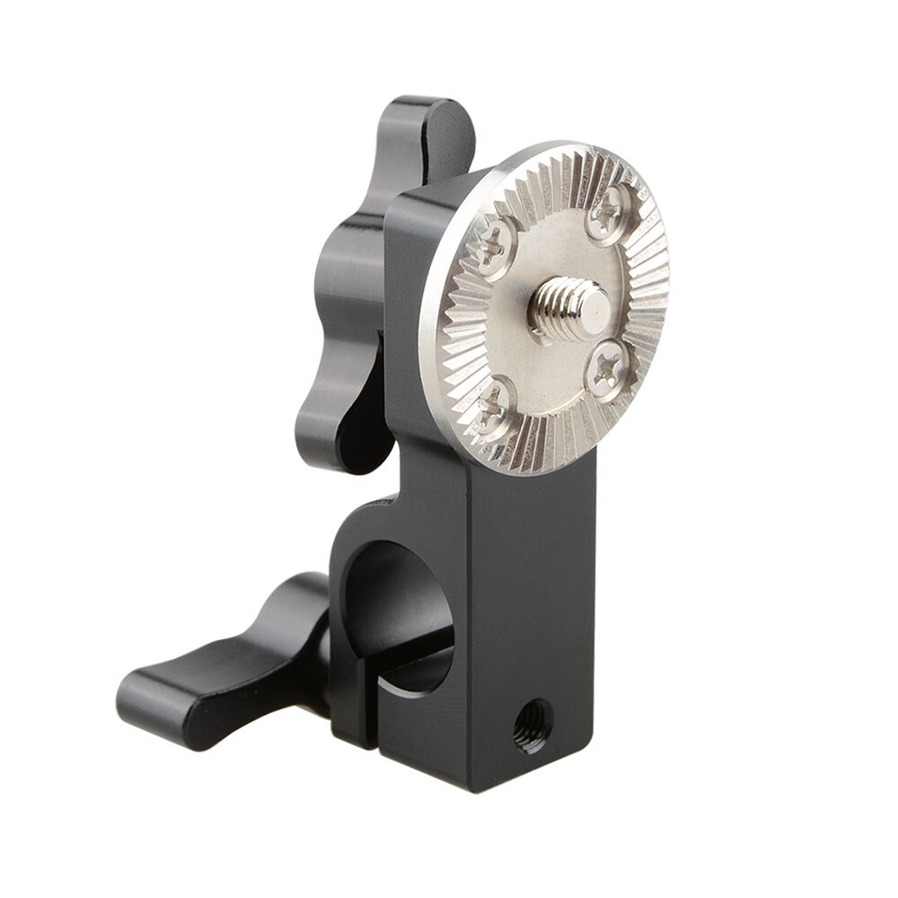 CAMVATE 15mm Rod Clamp with Male ARRI Rosette Mount (Black Thumbscrew ...